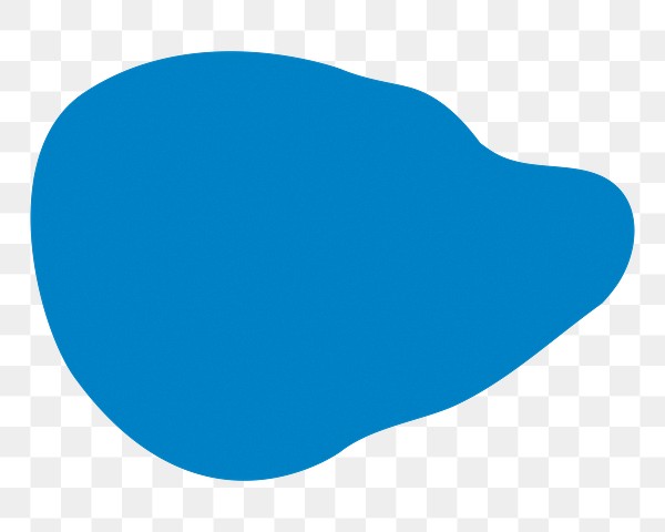 Blue badge png organic shape | Premium PNG - rawpixel