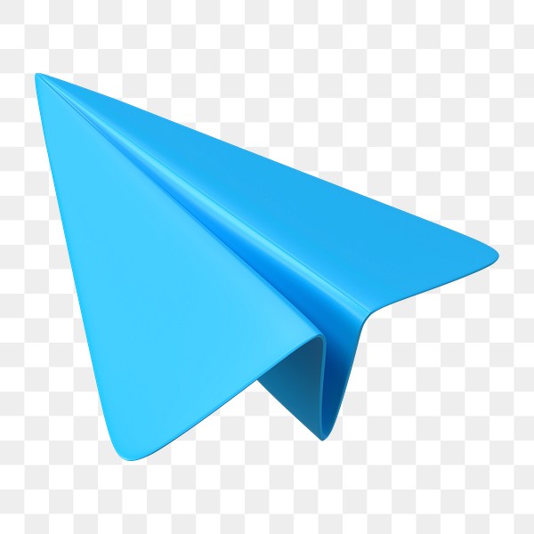 Blue paper plane png element | Premium PNG - rawpixel