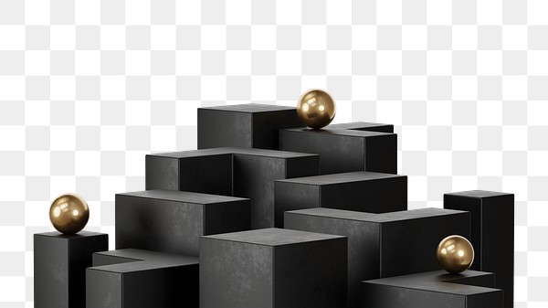 Black product podiums png sticker, | Premium PNG - rawpixel
