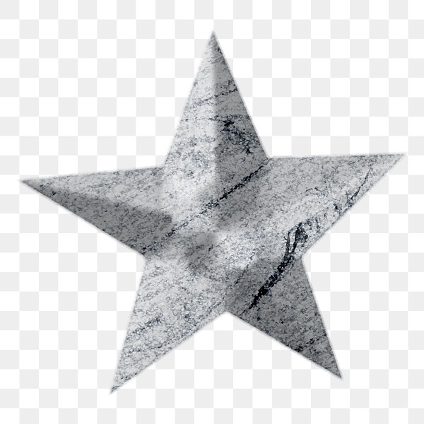 Silver metallic star png, transparent | Premium PNG - rawpixel