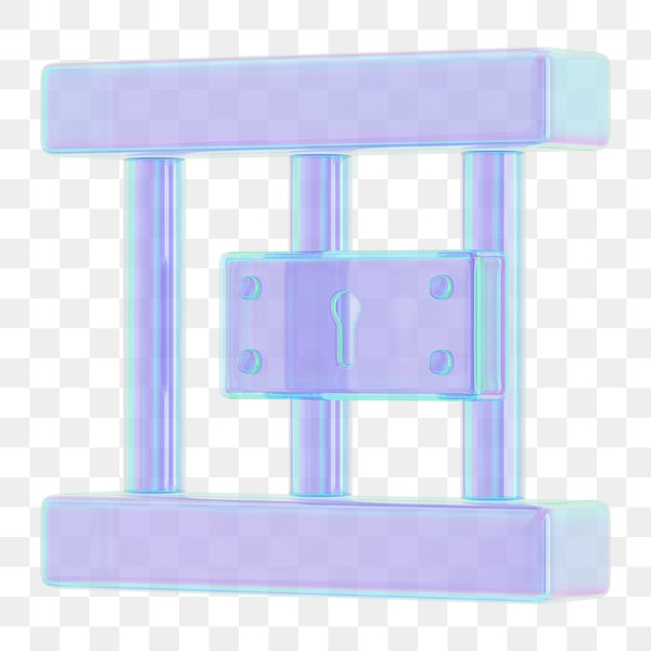 Iridescent prison cell png 3D | Premium PNG - rawpixel