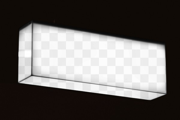 Neon sign png mockup, rectangle | Free PNG - rawpixel