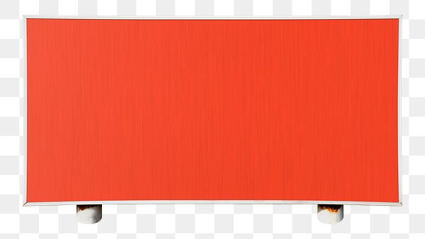 Orange billboard png sign, transparent | Premium PNG - rawpixel