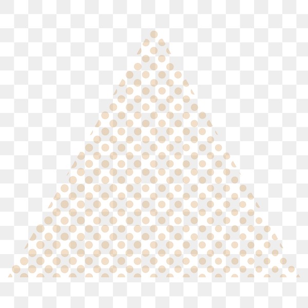 Dotted triangle shape png, transparent | Premium PNG - rawpixel