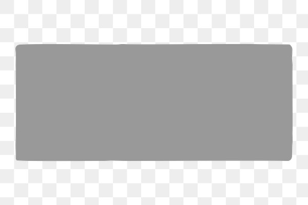 Gray rectangle png, blank geometric | Premium PNG - rawpixel