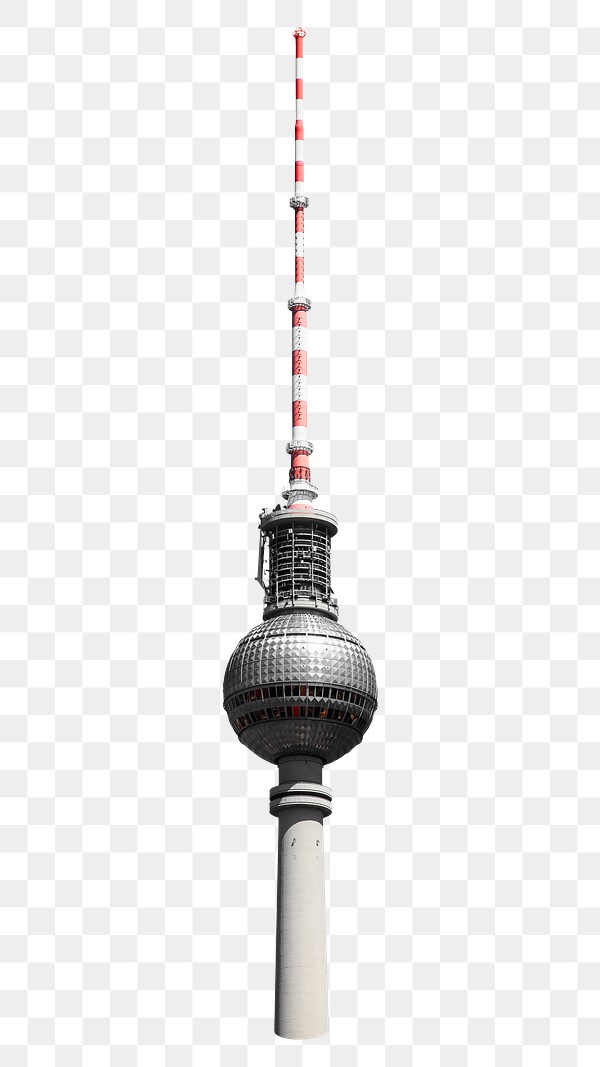 Berliner Fernsehturm tower in Germany | Premium PNG - rawpixel