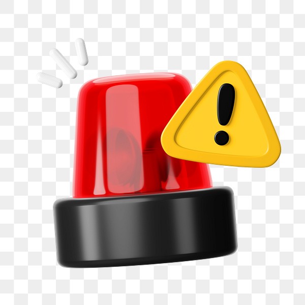 PNG 3D siren light, element | Premium PNG - rawpixel