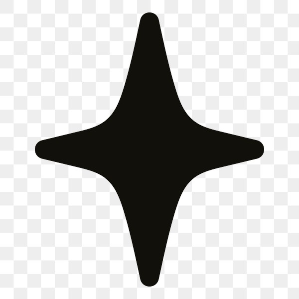 Sparkle shape png, transparent background | Premium PNG - rawpixel