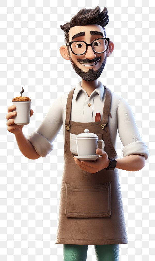 PNG Barista coffee adult cup | Premium PNG - rawpixel