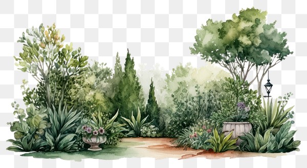 PNG Garden outdoors nature plant. | Premium PNG - rawpixel