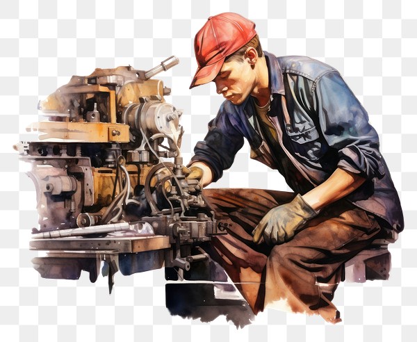 PNG Mechanic working factory hardhat. | Premium PNG - rawpixel