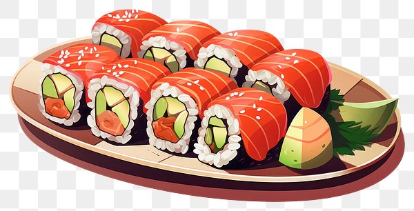 PNG Sushi rice food meal. | Premium PNG - rawpixel
