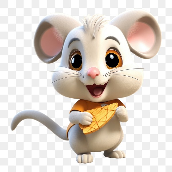 PNG Cartoon figurine mouse cute. | Premium PNG - rawpixel