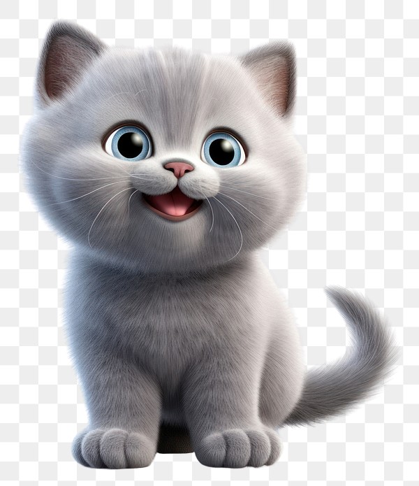 PNG Kitten cartoon mammal animal | Free PNG - rawpixel