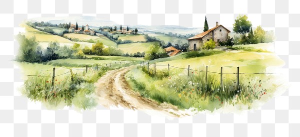 PNG Architecture countryside landscape outdoors | Premium PNG - rawpixel