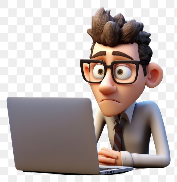 PNG Cartoon laptop computer glasses. | Premium PNG - rawpixel