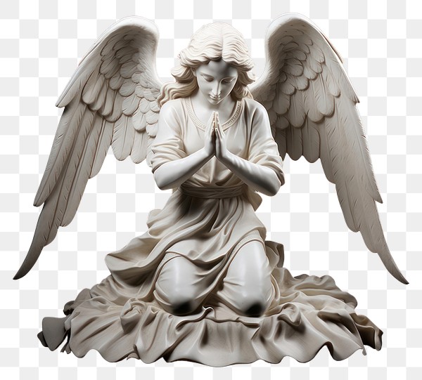 PNG Angel statue white representation | Premium PNG - rawpixel