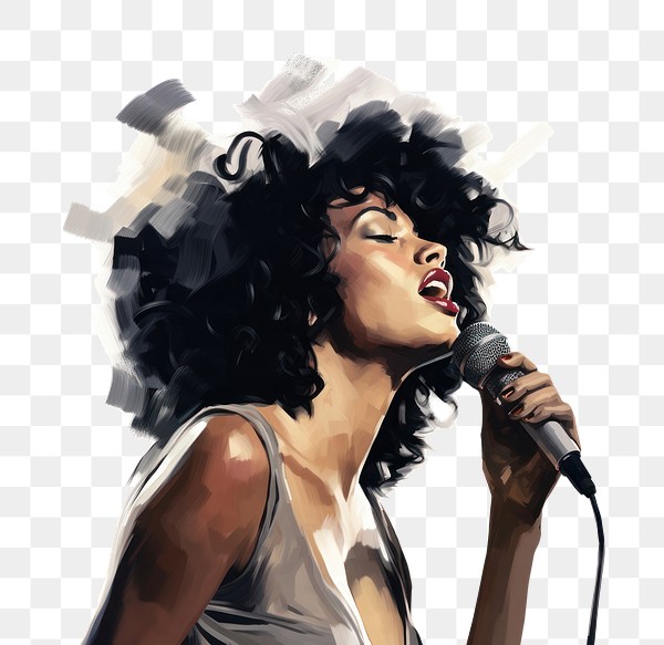 PNG Jazz singer microphone portrait | Premium PNG - rawpixel