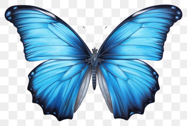 PNG Blue morpho butterfly animal | Premium PNG - rawpixel