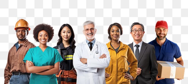 PNG diverse job occupation, people | Premium PNG - rawpixel
