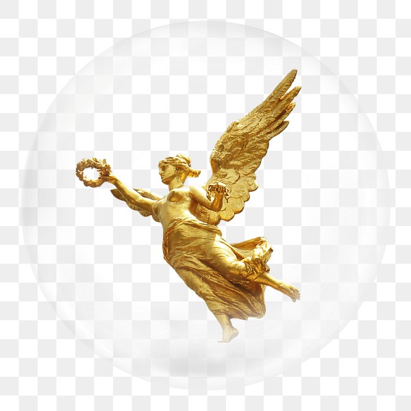 Png goddess Fama statue sticker | Premium PNG - rawpixel