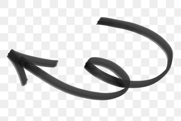 Black arrow png doodle, transparent | Premium PNG - rawpixel