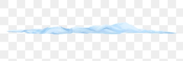 Iceberg border png sticker, transparent | Premium PNG - rawpixel