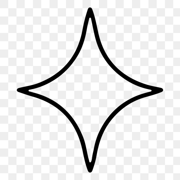Sparkle shape png, transparent background | Premium PNG - rawpixel