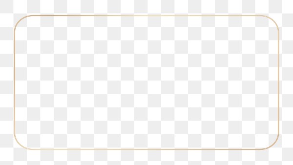 Png gold rectangle border frame, | Premium PNG - rawpixel