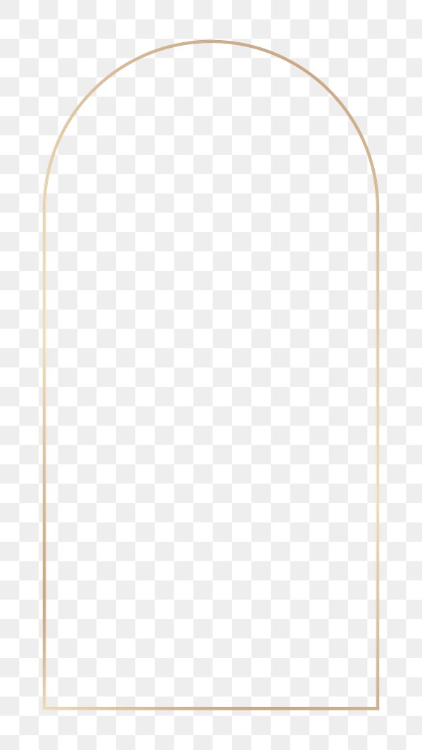 Png gold arch border frame, | Premium PNG - rawpixel