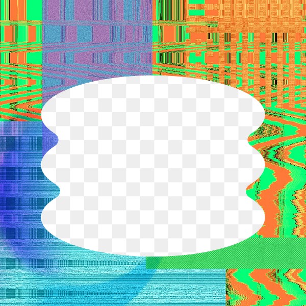 VHS glitch png abstract frame, | Premium PNG - rawpixel