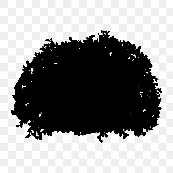 Png realistic bush silhouette, transparent | Premium PNG - rawpixel