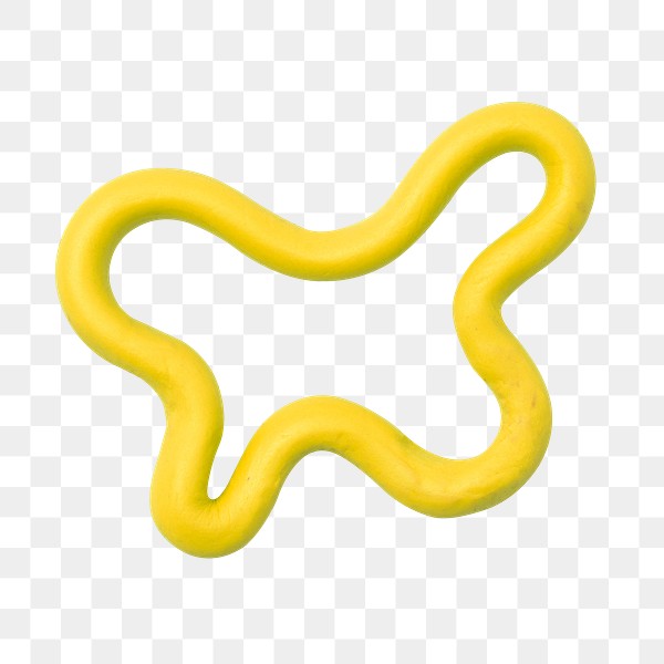 PNG yellow organic shape clay, | Premium PNG - rawpixel