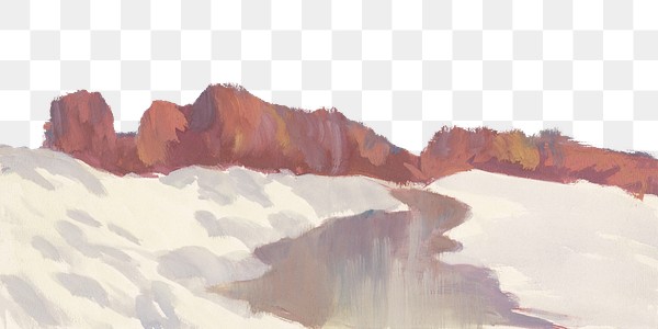 PNG Rock mountain landscape border, | Premium PNG Illustration - rawpixel