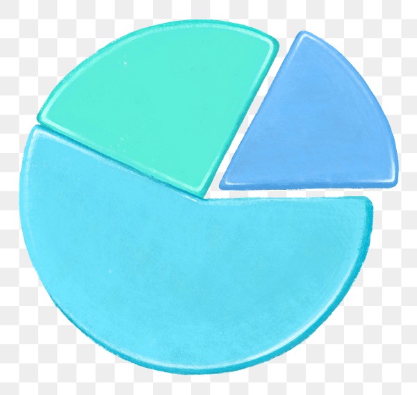Business pie chart png, blue | Premium PNG - rawpixel