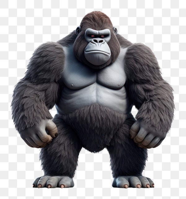 PNG Gorilla wildlife cartoon mammal | Premium PNG - rawpixel