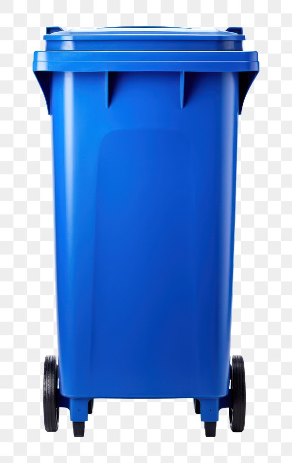 PNG Blue trash bin plastic | Free PNG - rawpixel