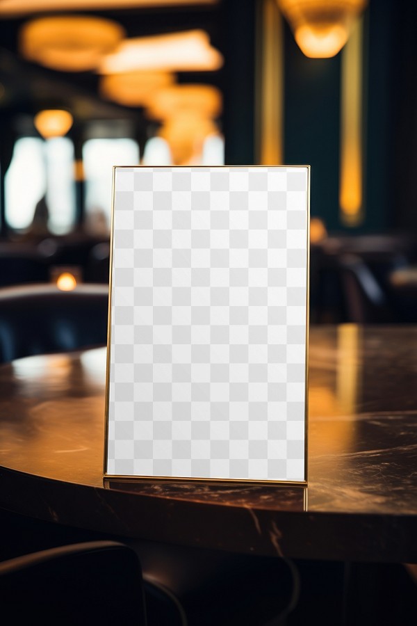 Menu card png mockup, transparent | Premium PNG - rawpixel