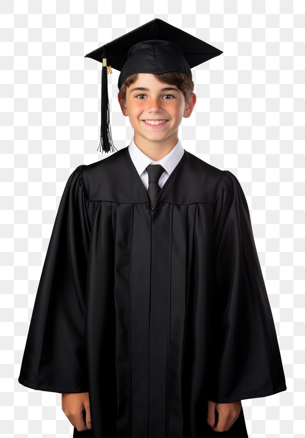 PNG Boy wearing graduation gown | Free PNG - rawpixel