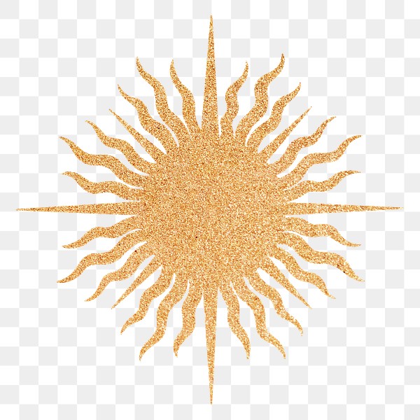 Golden sun png, spiritual illustration, | Premium PNG - rawpixel