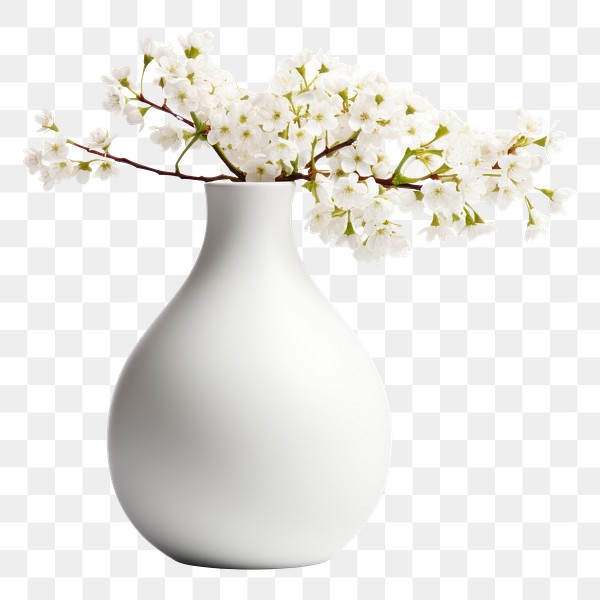 PNG Modern vase blossom flower | Premium PNG - rawpixel