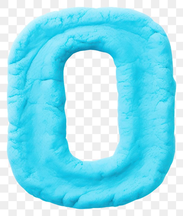 PNG O letters plasticine turquoise | Premium PNG - rawpixel