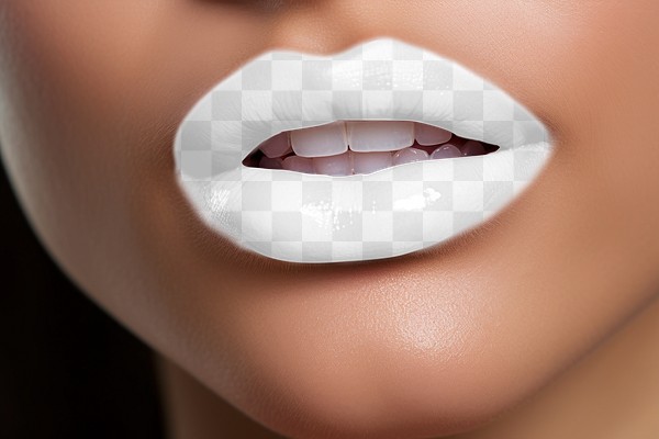 Women's lips png mockup, transparent | Premium PNG - rawpixel