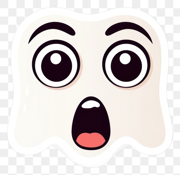 PNG Shocked ghost white anthropomorphic | Premium PNG - rawpixel
