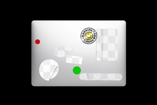 Laptop sticker png transparent mockup | Premium PNG - rawpixel