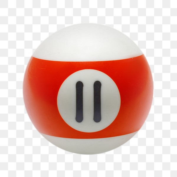 Red pool ball png, transparent | Free PNG - rawpixel