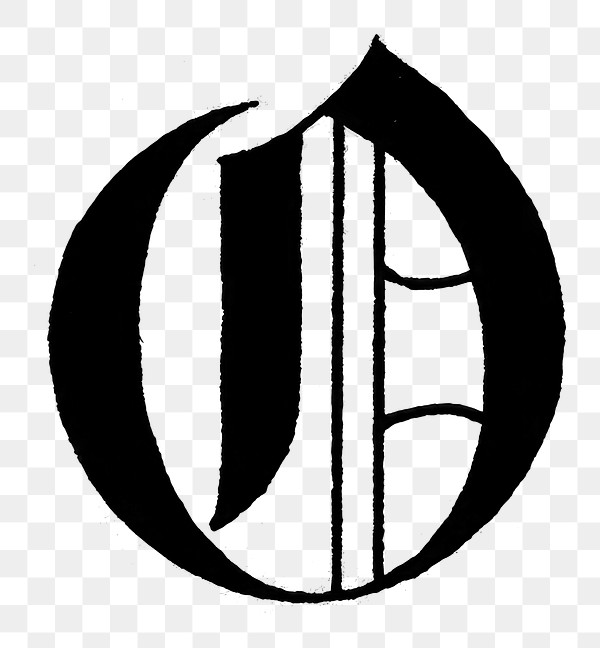 O letter PNG, Old English | Premium PNG - rawpixel