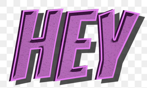 Hey comic png cartoon word | Premium PNG Sticker - rawpixel