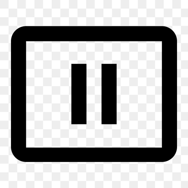 Pause Presentation png, communication icon, | Premium Icons - rawpixel