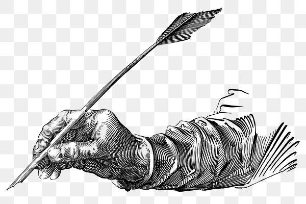 Writing hand png sticker, black | Free PNG - rawpixel